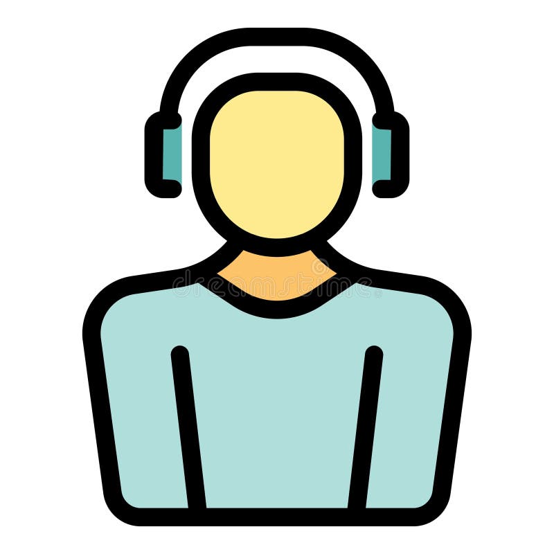 Call Center Operator Wearing Headset Icon Illustration Stock ... Call Center Operator Wearing Headset Icon Illustration Stock ...