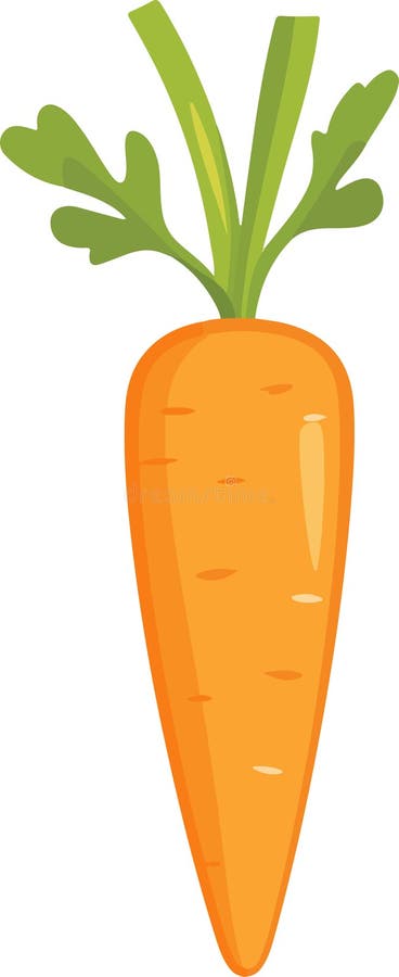 Simple Vector Carrot Clipart Stock Vector - Illustration of bright ...