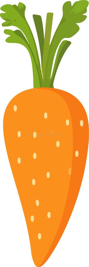 Simple Vector Carrot Clipart Stock Vector - Illustration of minimalist ...