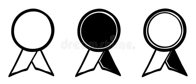 Simple Vector Circle Badge Doodle Hand Draw Sketch Set 3 Stock Vector ...