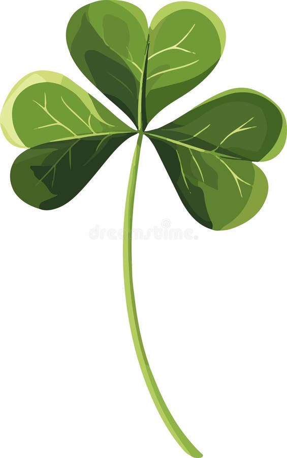 Simple Vector Clover Clipart Stock Vector - Illustration of decorative ...