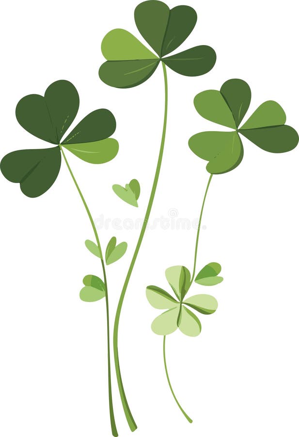 Simple Vector Clover Clipart Stock Vector - Illustration of vector ...