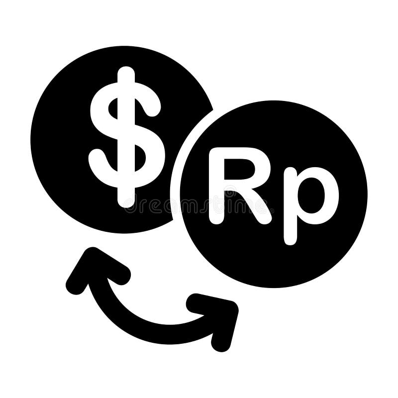 Simple Vector Conversion between Rupiah and Dollar Stock Vector ...