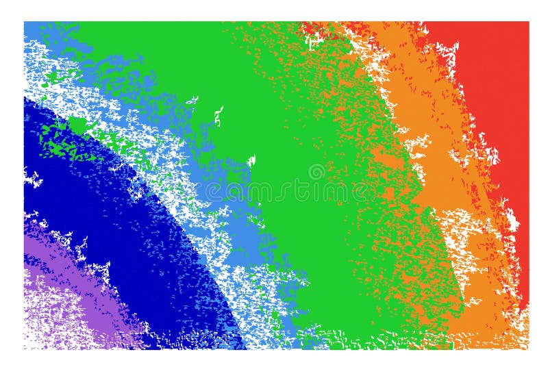 Simple Vector Crayon Colorful Half Oval Abstract Horizontal for ...