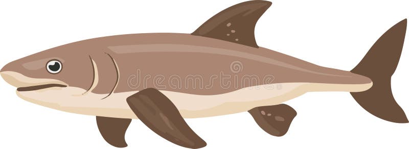 Simple Vector Dogfish Clipart Stock Vector - Illustration of minimalist ...