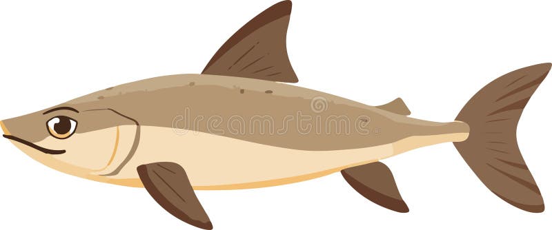 Simple Vector Dogfish Clipart Stock Vector - Illustration of vector ...