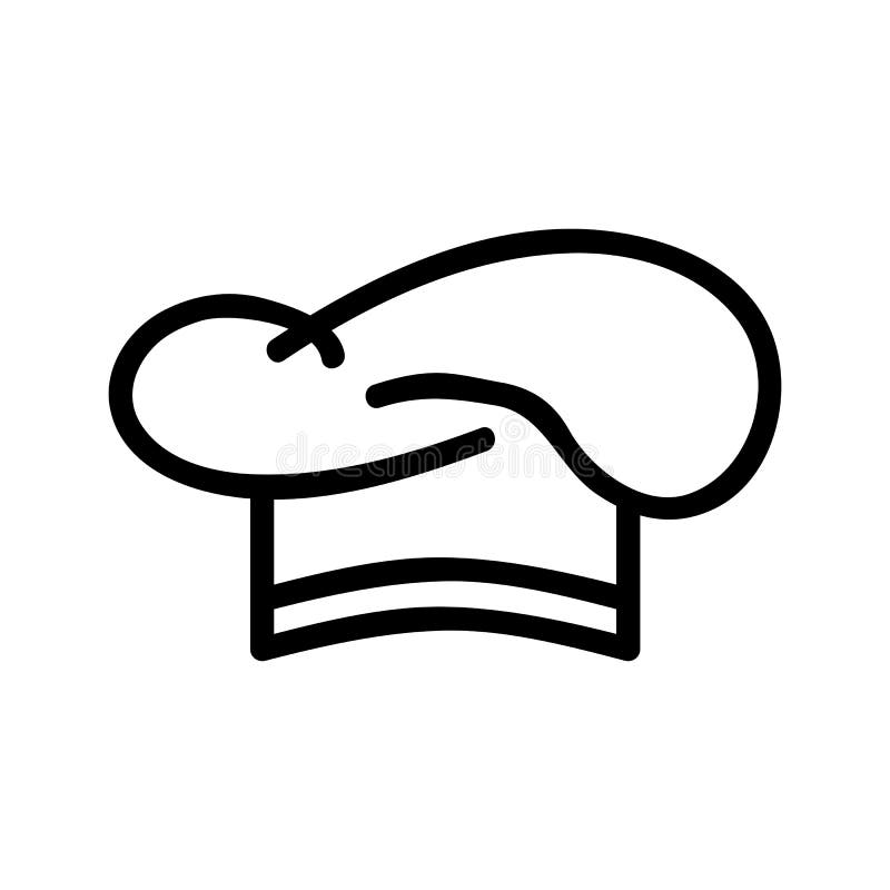 Simple Vector Doodle Style, Chef Hat at White Background Stock Vector ...