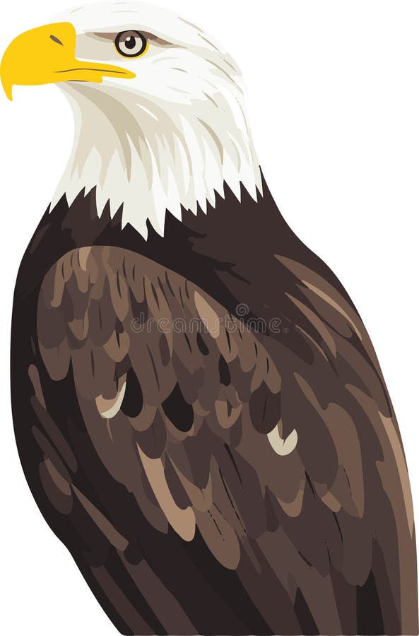 Simple Vector Eagle Clipart Stock Vector - Illustration of digital ...