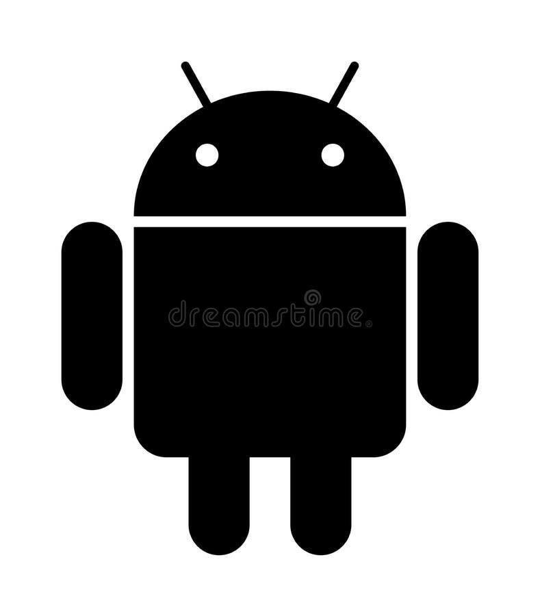 Android Robot Line and Solid Icon, Robotization Concept, Android Symbol ...