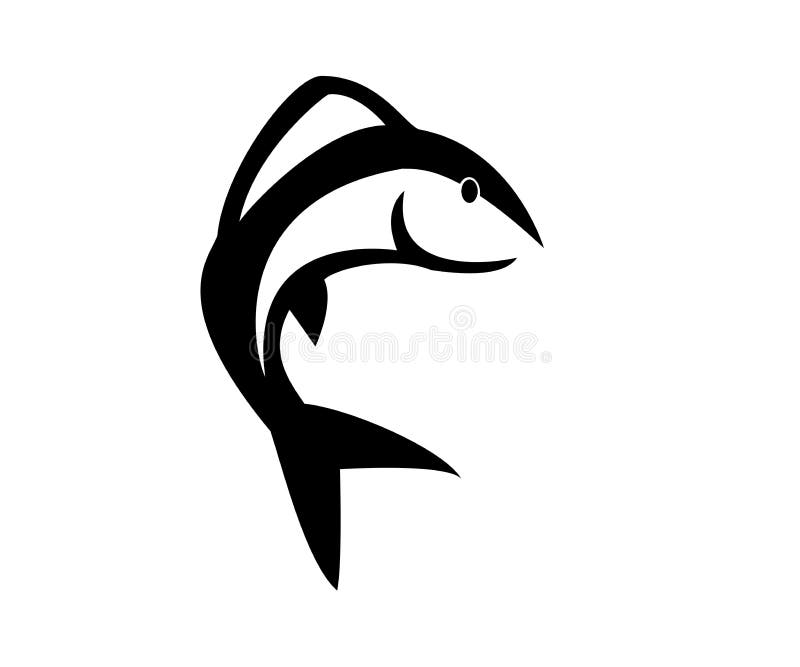 Simple Vector Fish Design Logo Stock Vector - Illustration of symbol ...
