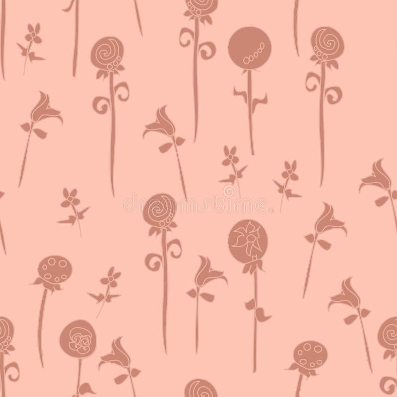 Simple Vector Floral Repeat Pattern Texture Stock Vector - Illustration ...