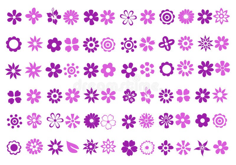 Simple vector flowers stock vector. Illustration of outline - 277375304