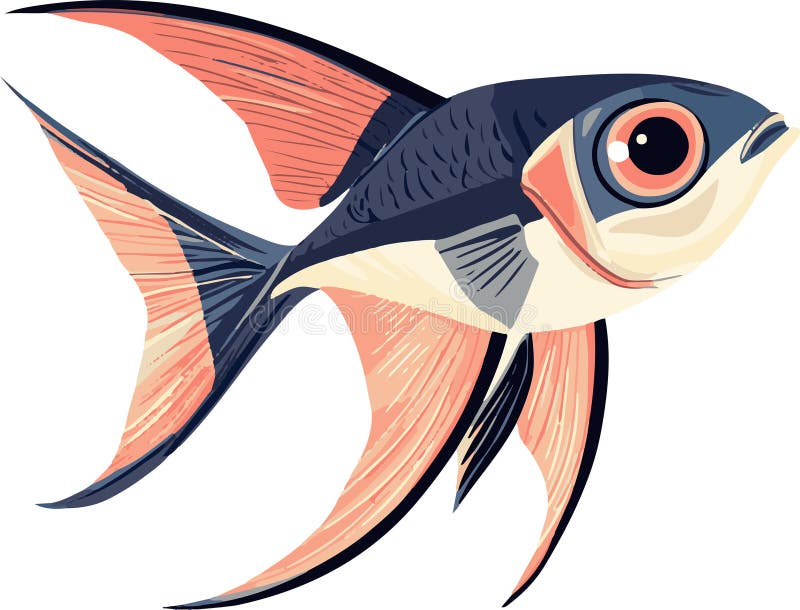 Simple Vector Flying Fish Clipart Stock Vector - Illustration of vector ...