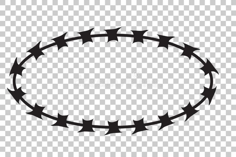 Barbed Wire Oval Stock Illustrations – 48 Barbed Wire Oval Stock ...