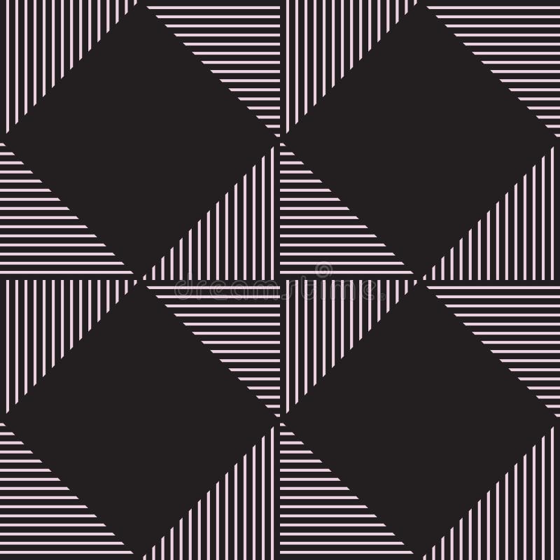 Vector Geometric Bold Line Seamless Pattern for Wallpaper and ...