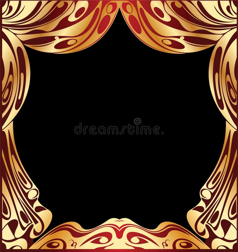 Gold Curtain Stock Illustrations – 24,554 Gold Curtain Stock ...