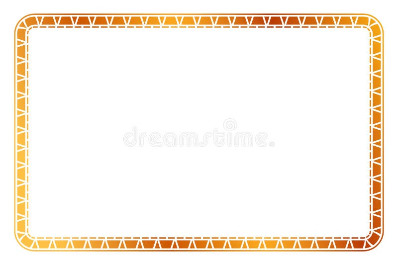 Simple Vector Gold Golden Basic Shape Frame, for Certificate, Placard ...