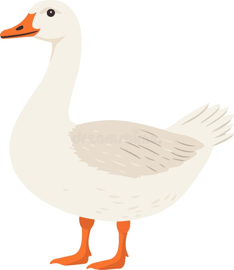 Simple Vector Goose Clipart Stock Vector - Illustration of abstract ...