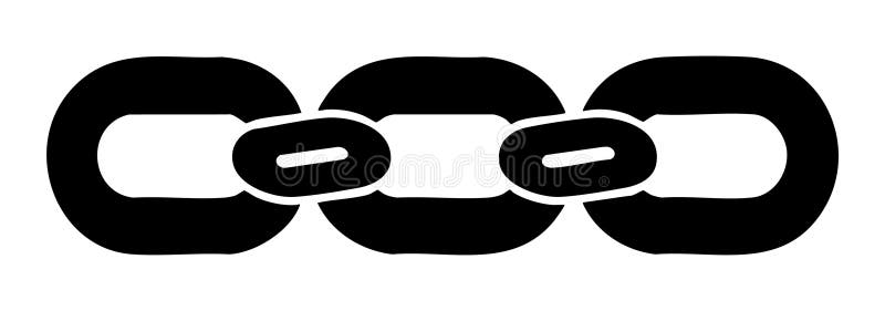 A Simple Vector Graphic Depicting Interconnected Links, Symbolizing ...