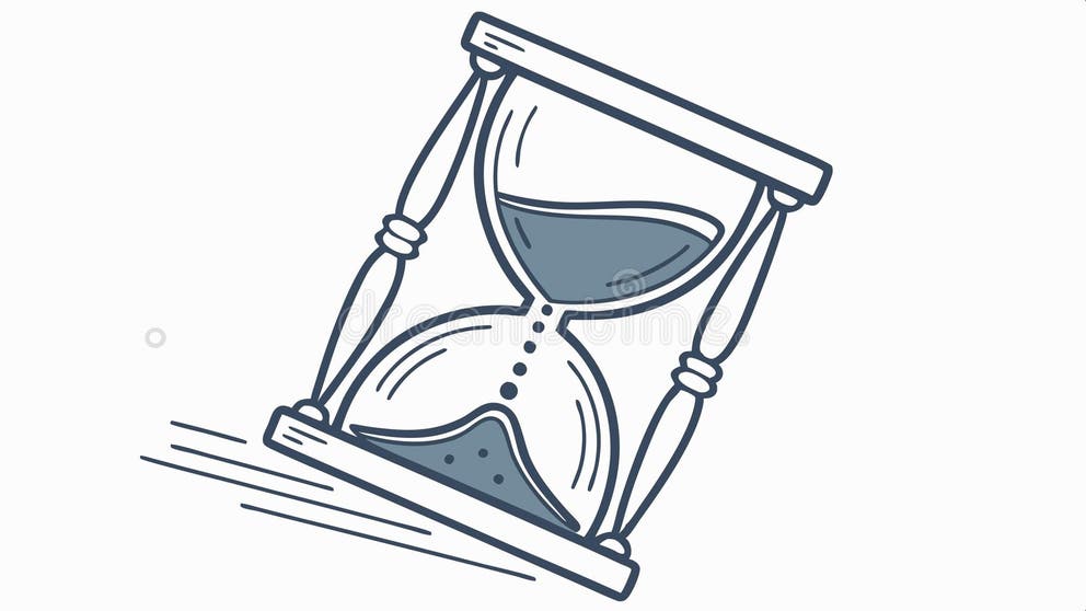 Sand Timer Graphic, Time Symbol for Deadlines and Time Management Apps ...
