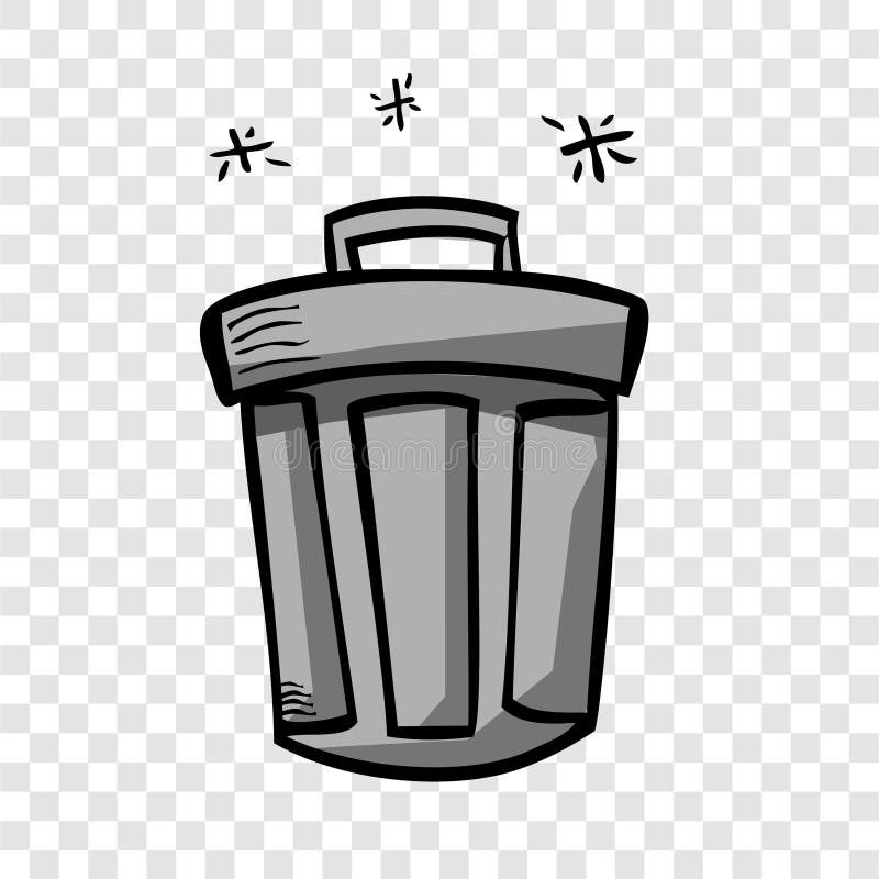 Simple Vector Gray Hand Draw Sketch of Closed Empty Clean and Tidy ...