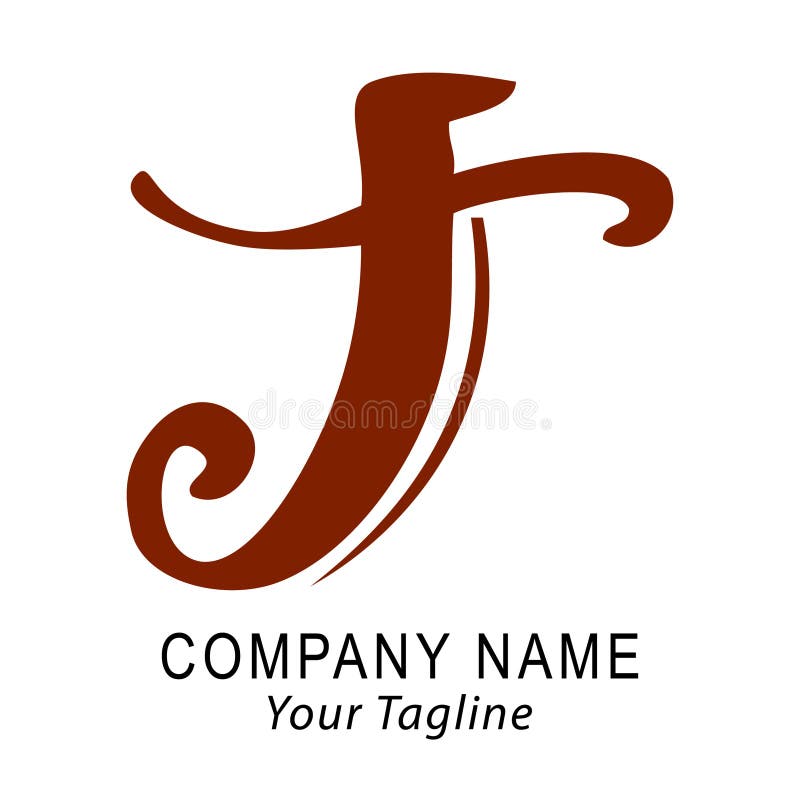 Simple Vector Hand Draw Sketch Logo Script T, for Classic Corporate, at ...