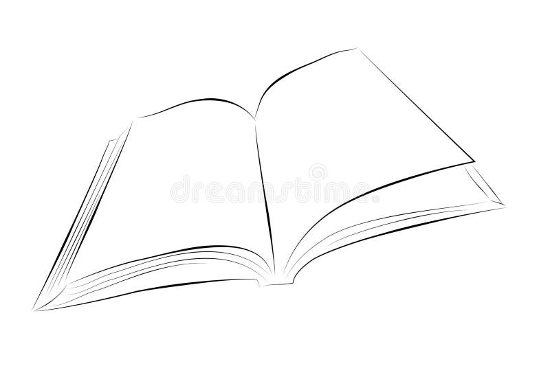 How To Draw A Open Book Step By Step