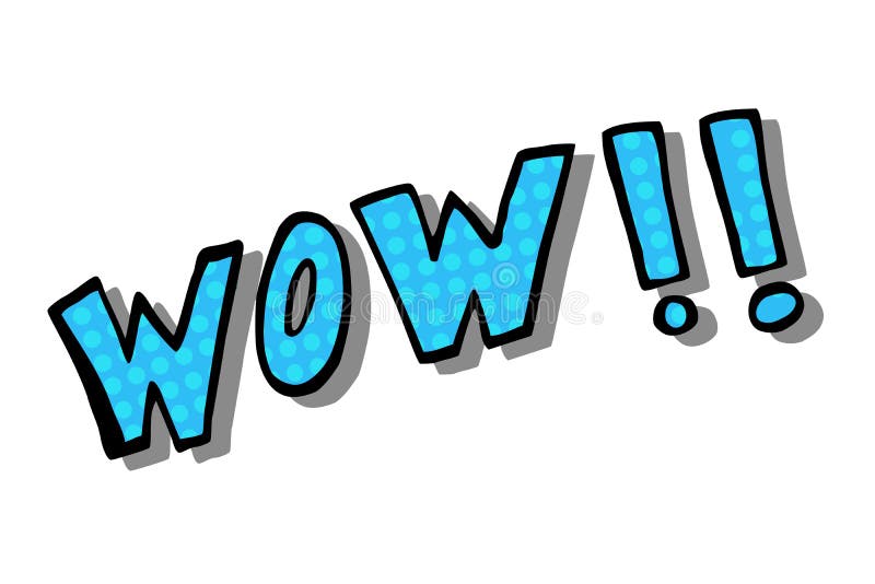 Simple Vector Hand Draw Sketch Shout Out, Wow, Isolated on White Stock ...