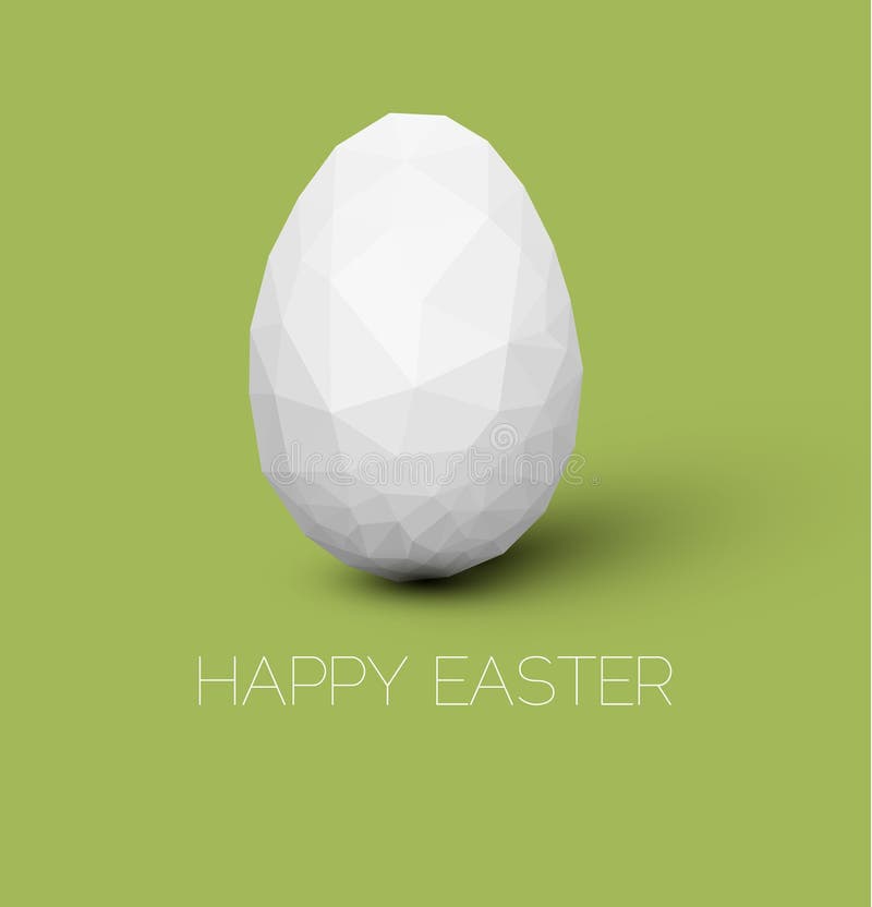 Simple Vector Happy Easter Card Stock Vector - Illustration of color ...