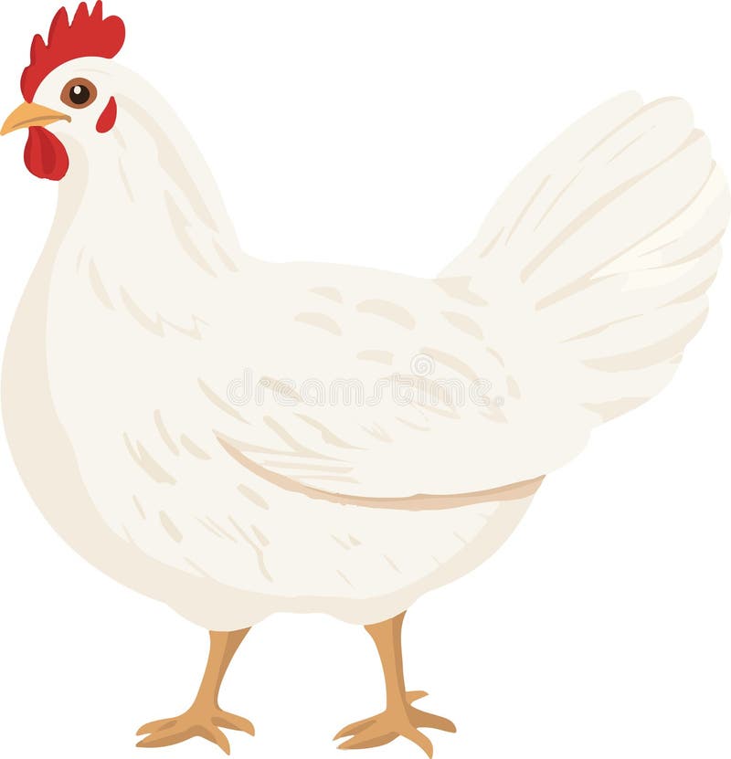 Simple vector hen clipart stock vector. Illustration of artistic ...