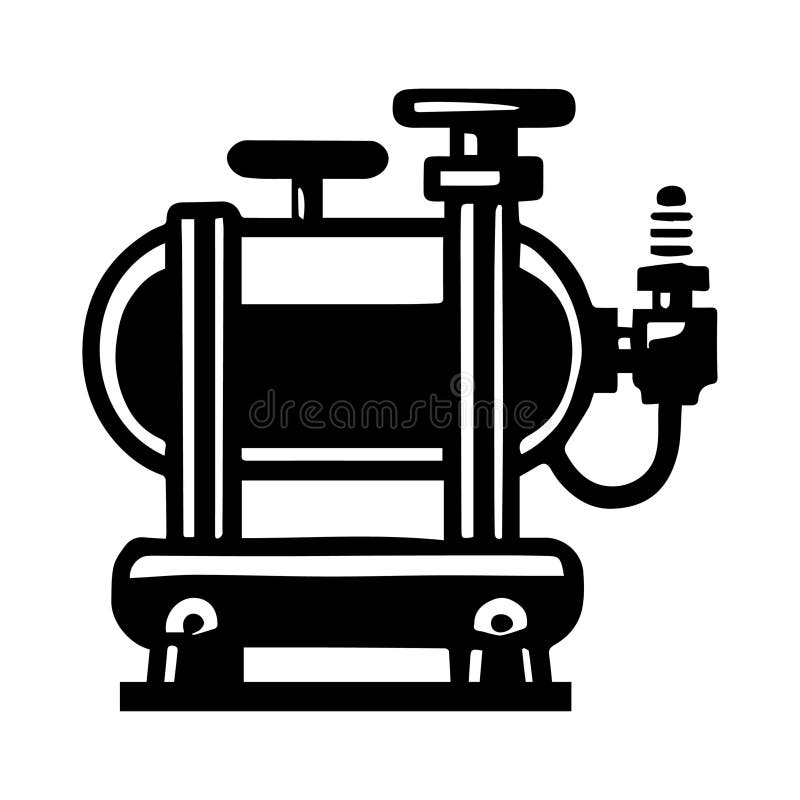 Simple Vector Air Pump Logo Design Illustration. Stock Vector ...