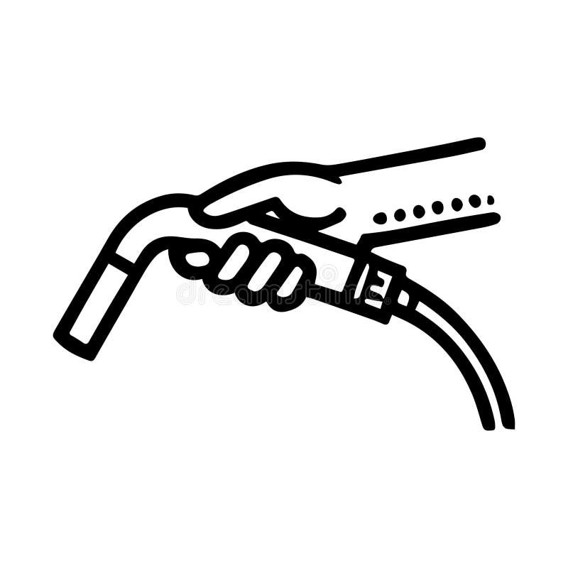 Simple Vector Icon of Arc Welding Logo Design Illustration. Stock ...