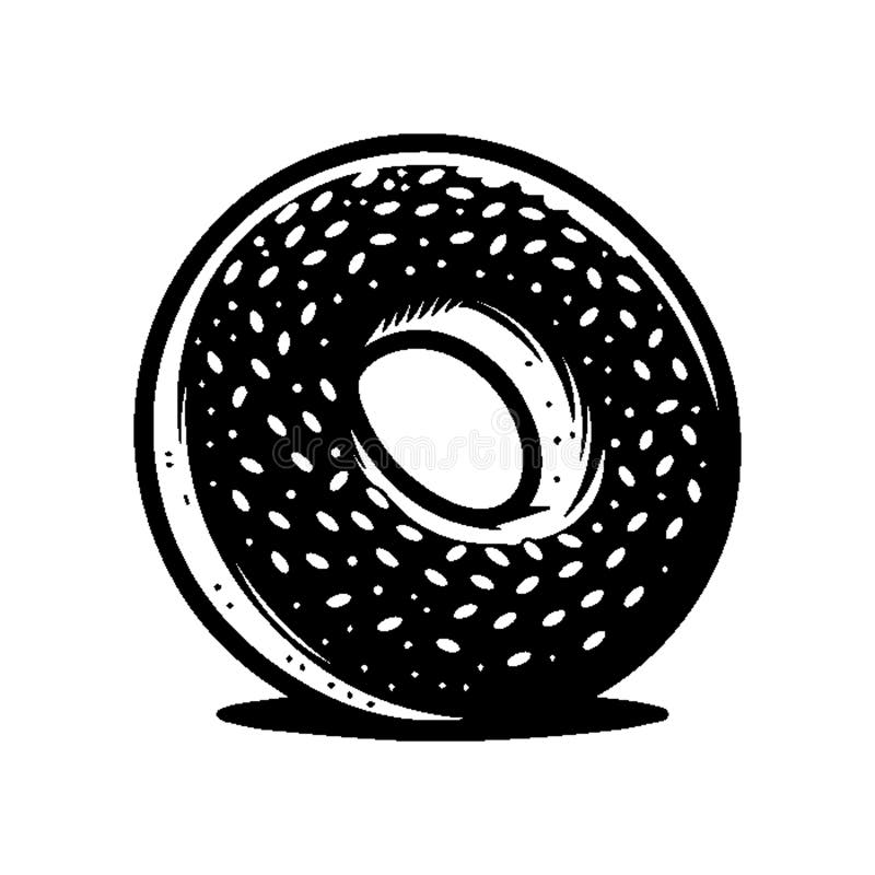 Bagel Logo Vector Illustrator Template Stock Illustration ...