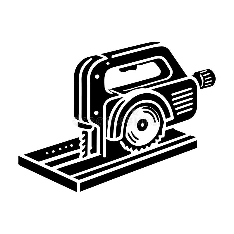 Simple Vector Icon of Band Saw Blade Logo Design Illustration. Stock ...