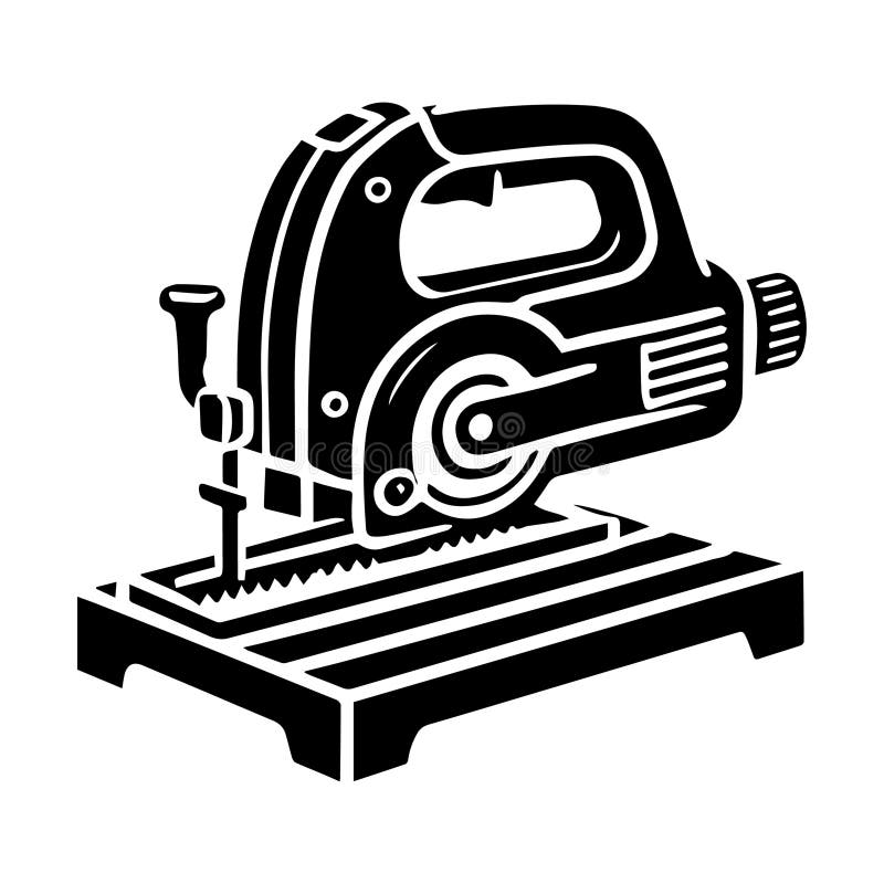 Simple Band Saw Blade Icon with Logo and Illustration Design. Stock ...