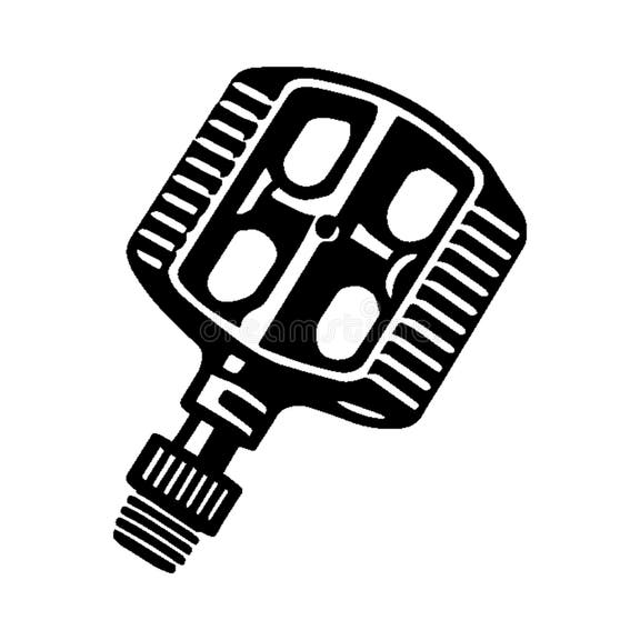 Simple Vector Icon of a Bicycle Pedals â€ Logo Design Illustration ...