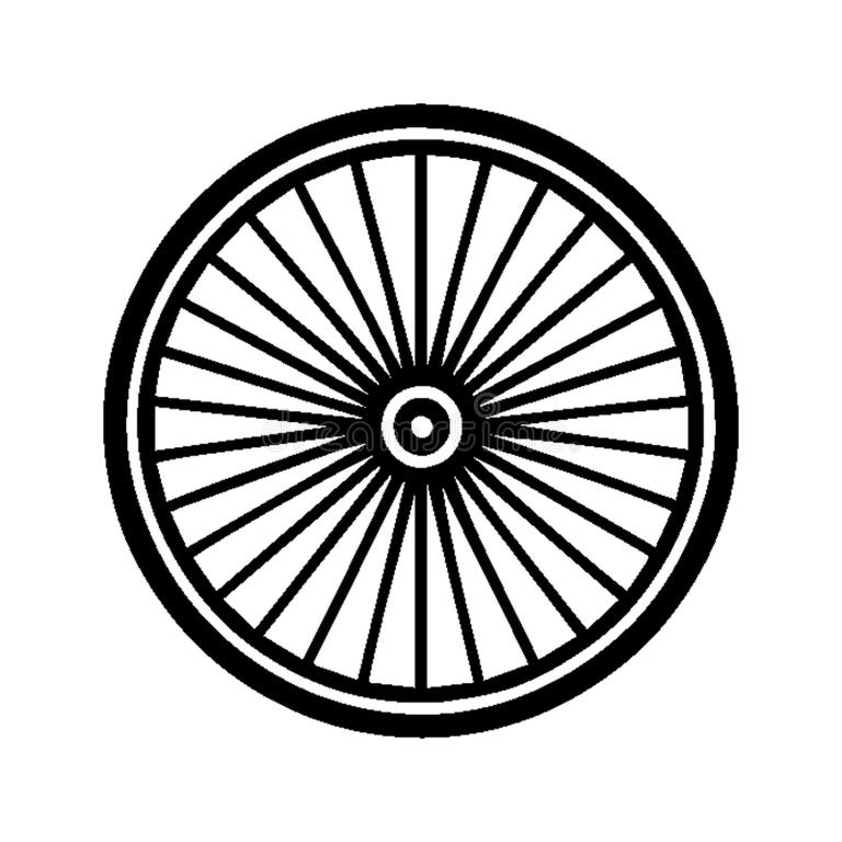 Bicycle Wheels Vector Icon Logo Design. Stock Vector - Illustration of ...