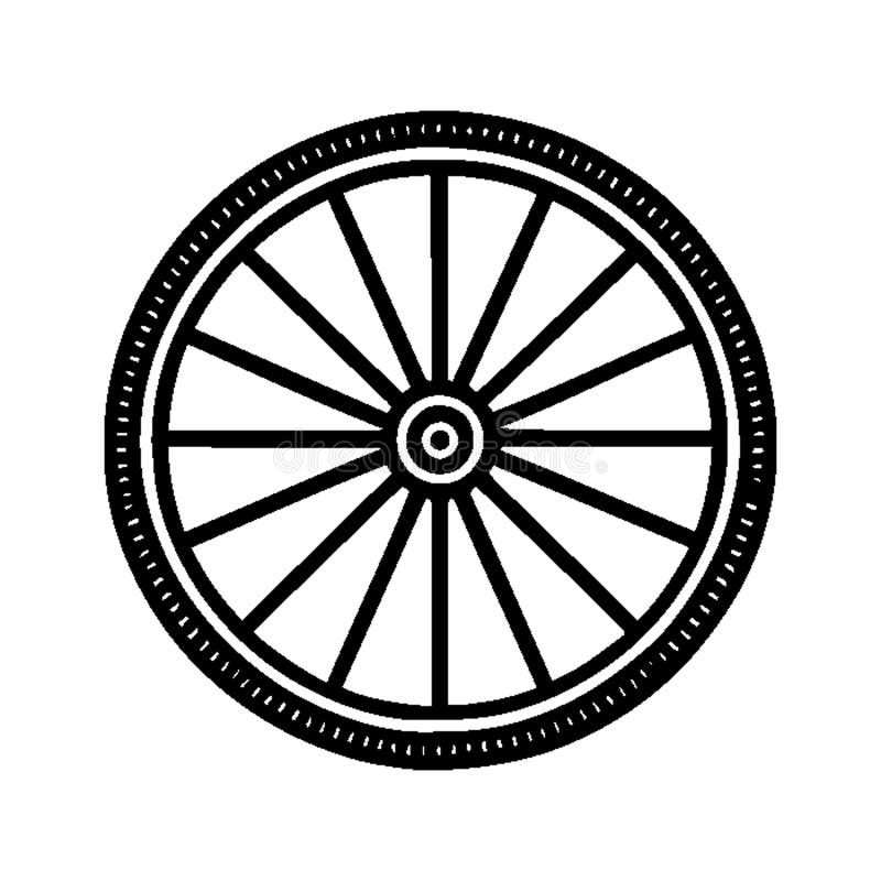Bicycle Wheels Vector Icon Logo Design Illustration. Stock Vector ...