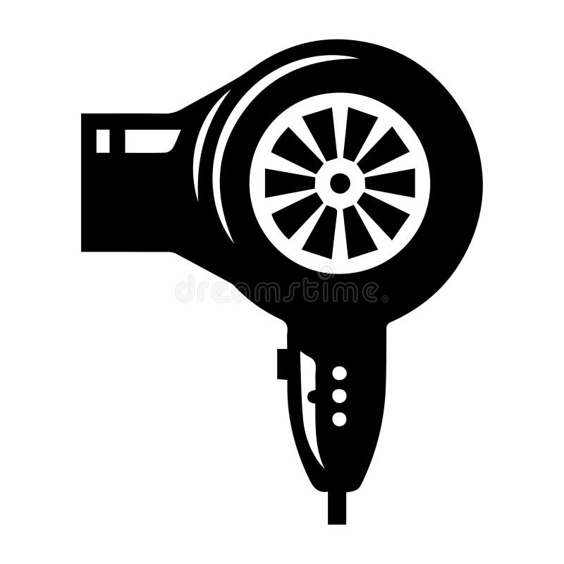 Simple Blower Icon Illustration for Vector Logo Design Use. Stock ...