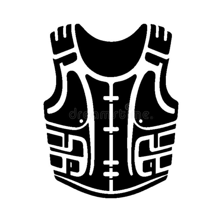 Simple Vector Icon of a Body Protector â€ Logo Design Illustration ...