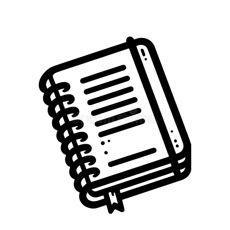 Simple Vector Icon of Book Logo Design Illustration.. Stock Vector ...