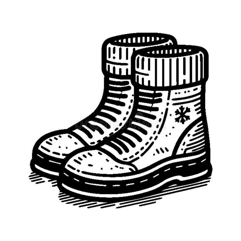 Simple Vector Icon of Boots Logo Design. Stock Vector - Illustration of ...