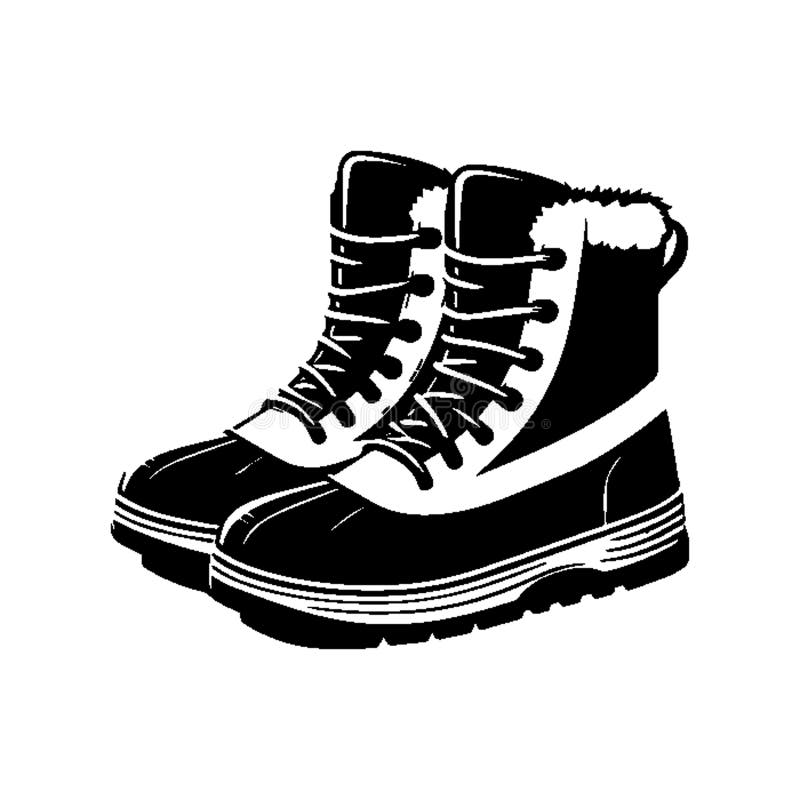 Simple Vector Icon Boots Logo Illustration. Stock Vector - Illustration ...