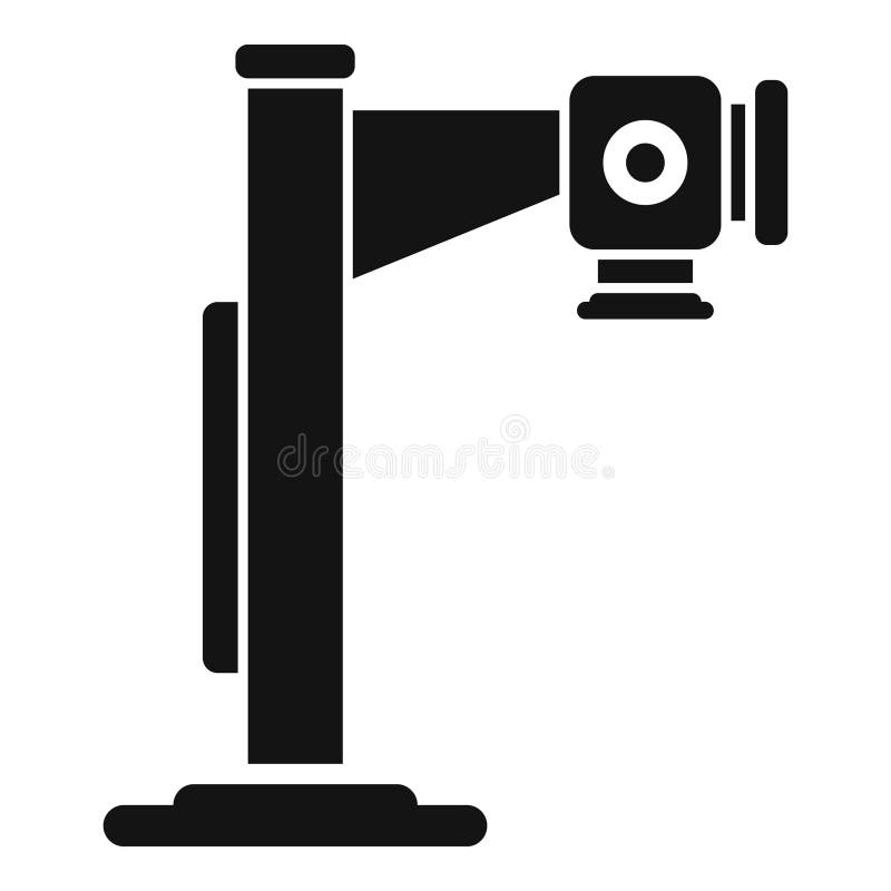 Simple Vector Icon of a Border Security Camera Used for Monitoring ...