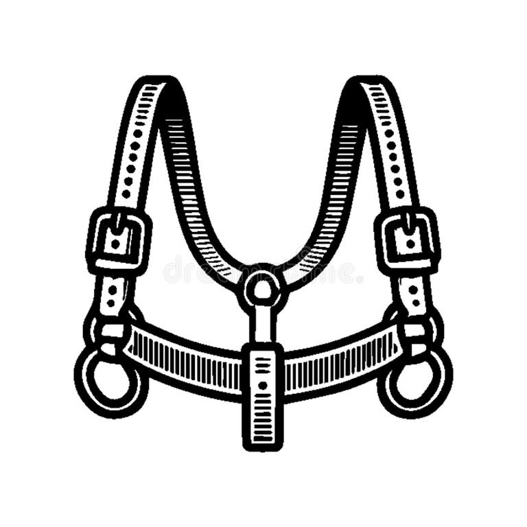 Simple Vector Icon Bridle Logo Design Illustration. Stock Vector ...