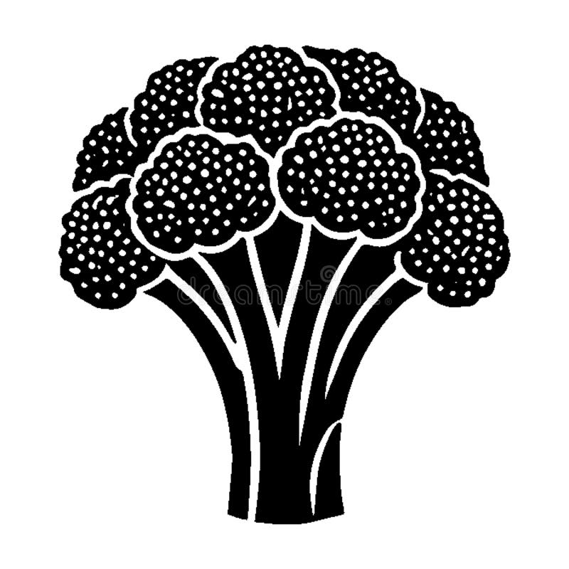 Broccoli Icon Vector Logo Simple Design Illustration Style. Stock ...