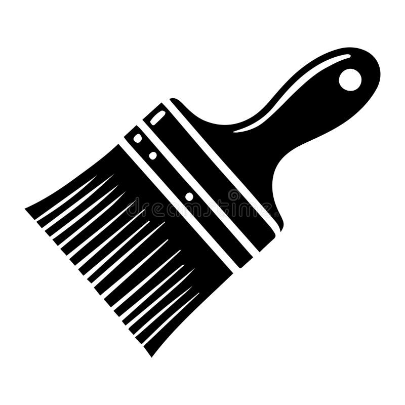 Simple Vector Icon of Brushes Logo Design. Stock Vector - Illustration ...