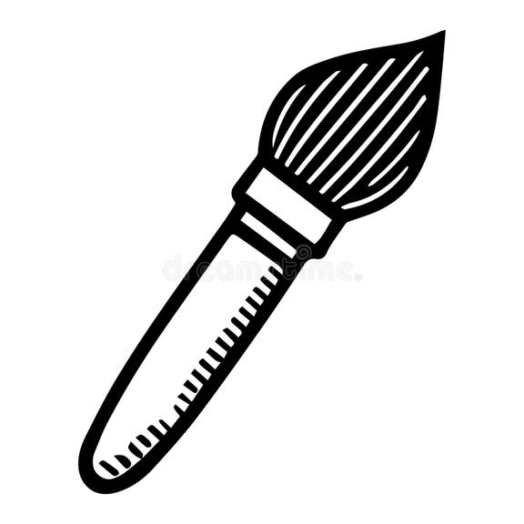 Simple Vector Icon of Brushes Logo Illustration. Stock Vector ...