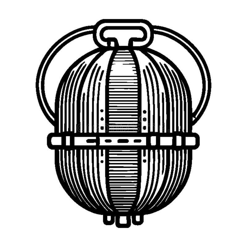 Simple Vector Icon of Buoyancy Control Device Logo Illustration. Stock ...