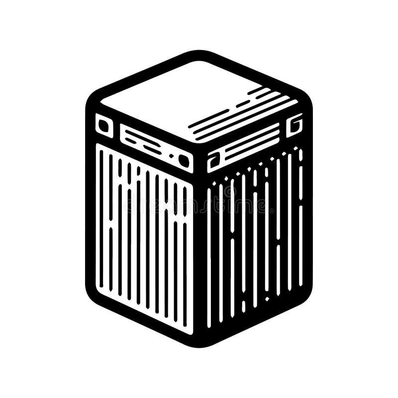 Simple Cajon Vector Icon Logo Design Illustration. Stock Vector ...